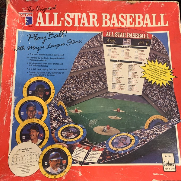 Cadaco All Star Baseball Board Game - Etsy