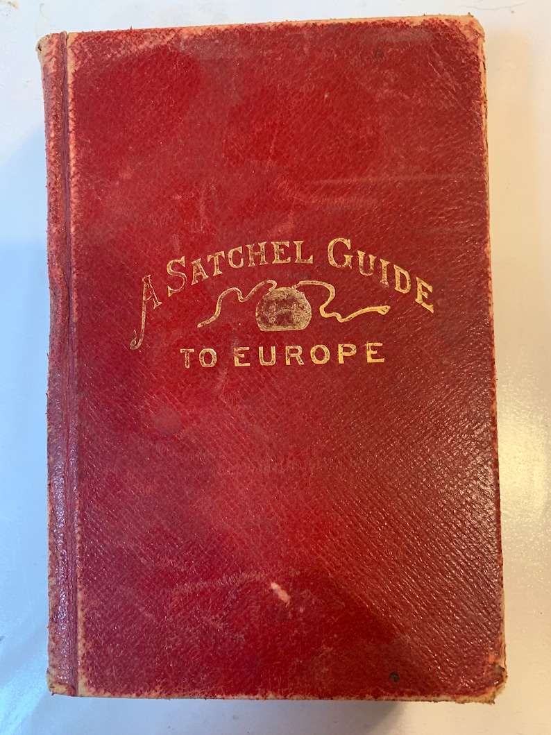 Rare Antique Amazing Find: Satchel Guide to Europe 1900 - Etsy