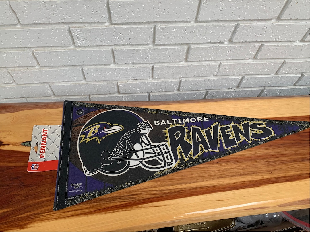 Vintage Baltimore Ravens NFL Felt Pennant - Etsy