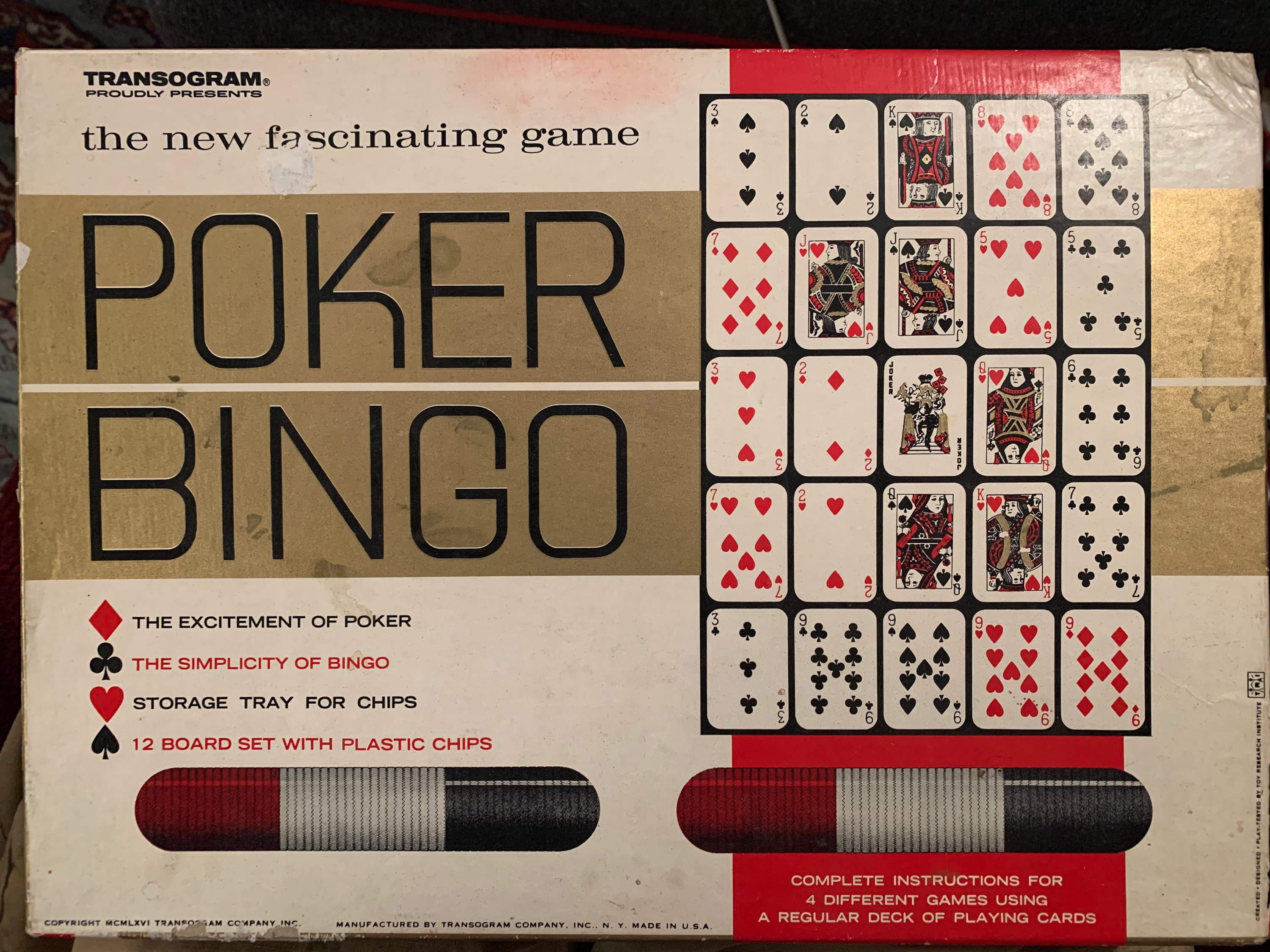 Vintage Poker Bingo by Transogram - Etsy