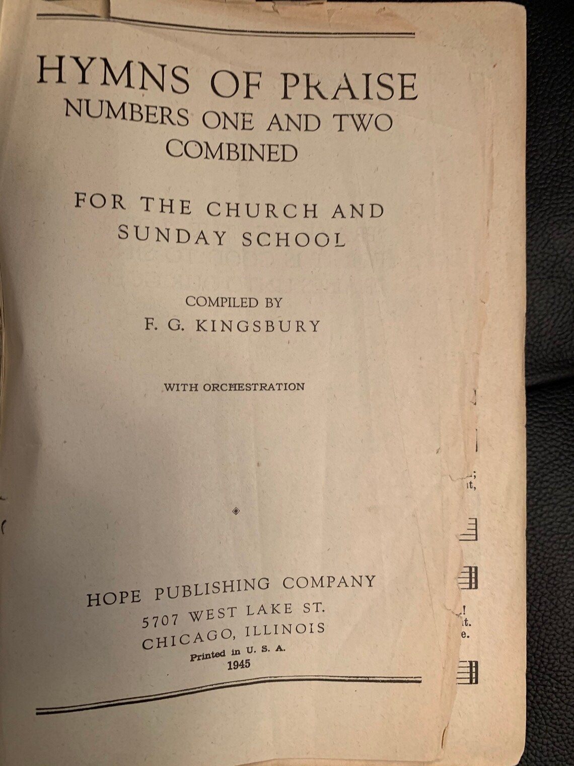 Hymns of Praise: Numbers One and Two Combined 1945 - Etsy