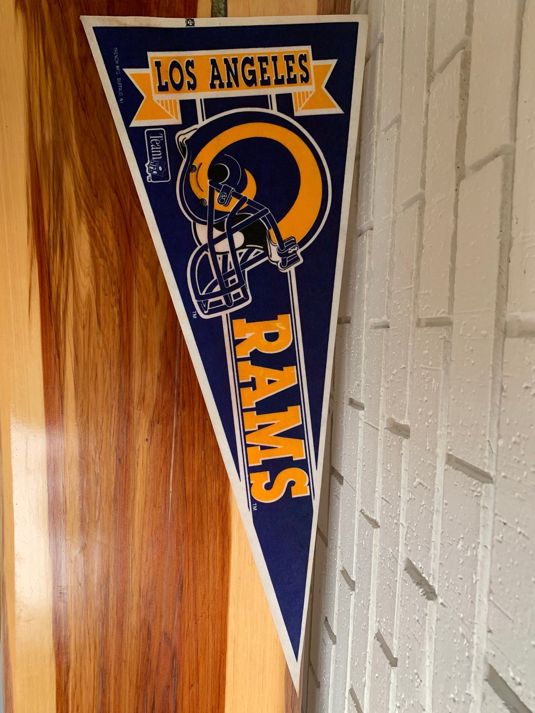 1990s Los Angeles Rams NFL Felt Pennant - Etsy