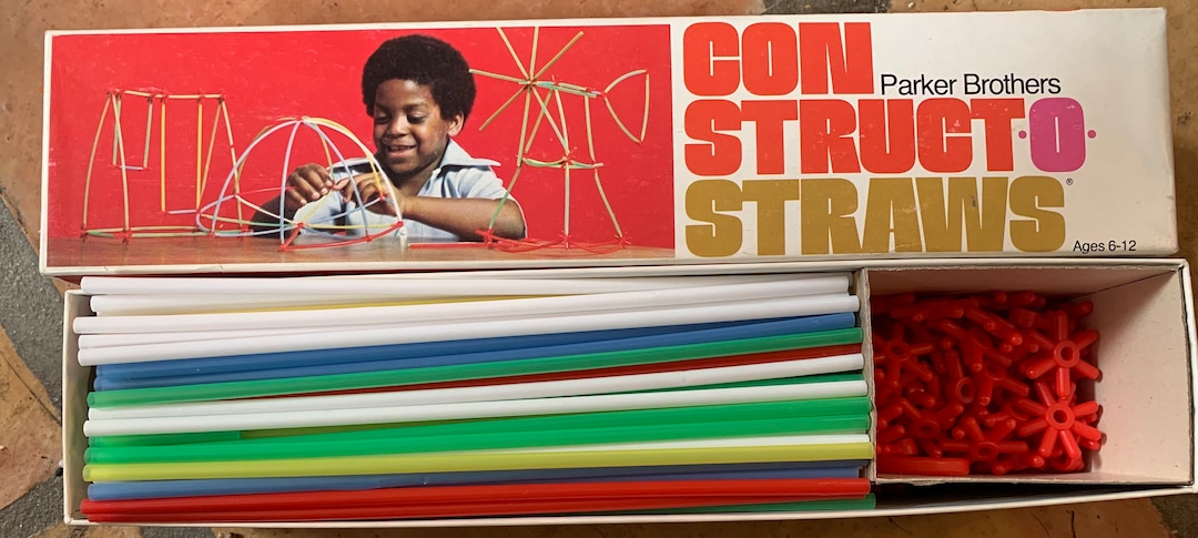 1974 Fun Constructo Straws Game by Parker Brothers - Etsy