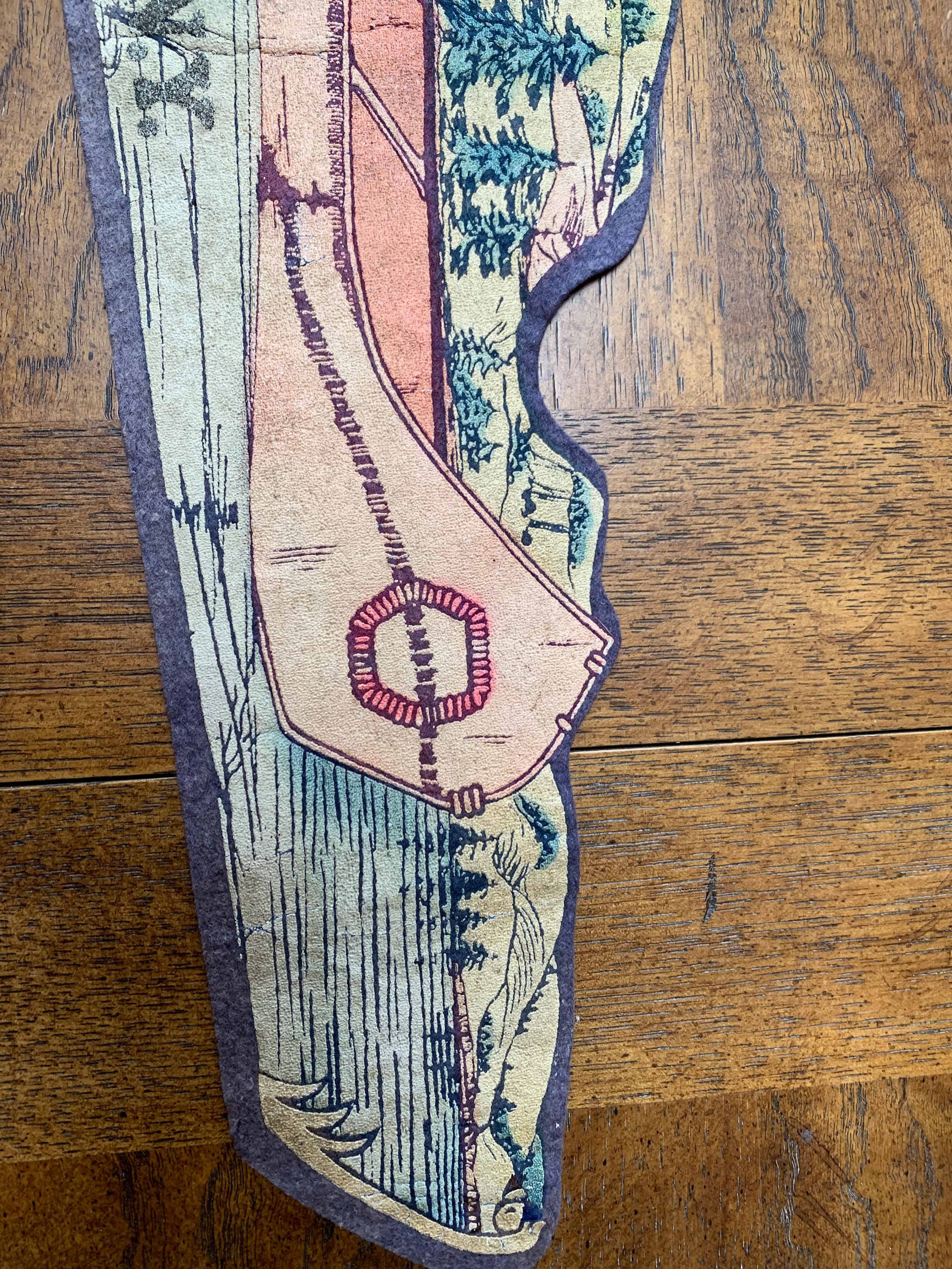 Vintage 1940s Silhouette Native American Canoe Soft Felt Pennant - Etsy