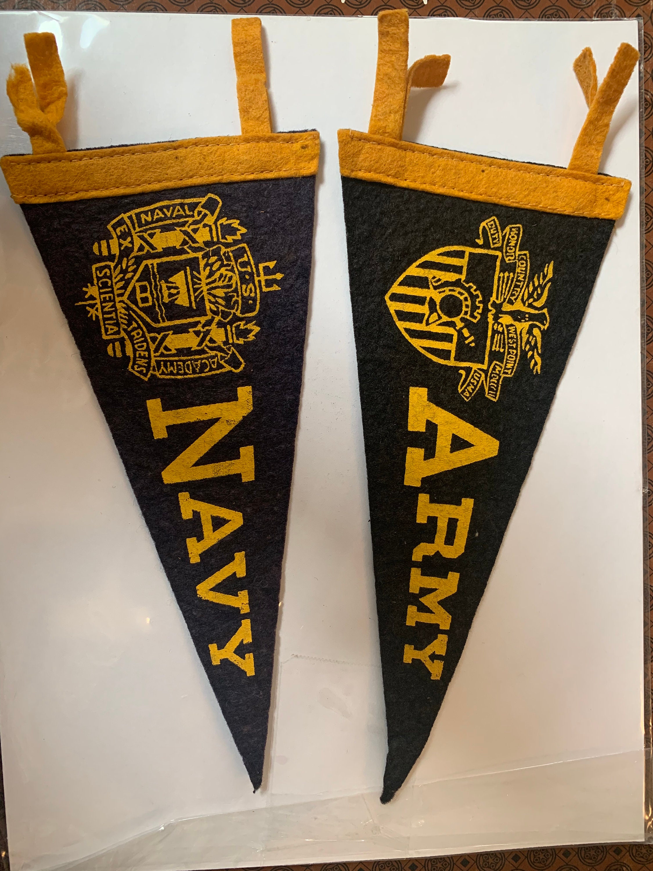 1950s Rare Mini Felt Pennants Army Navy - Etsy