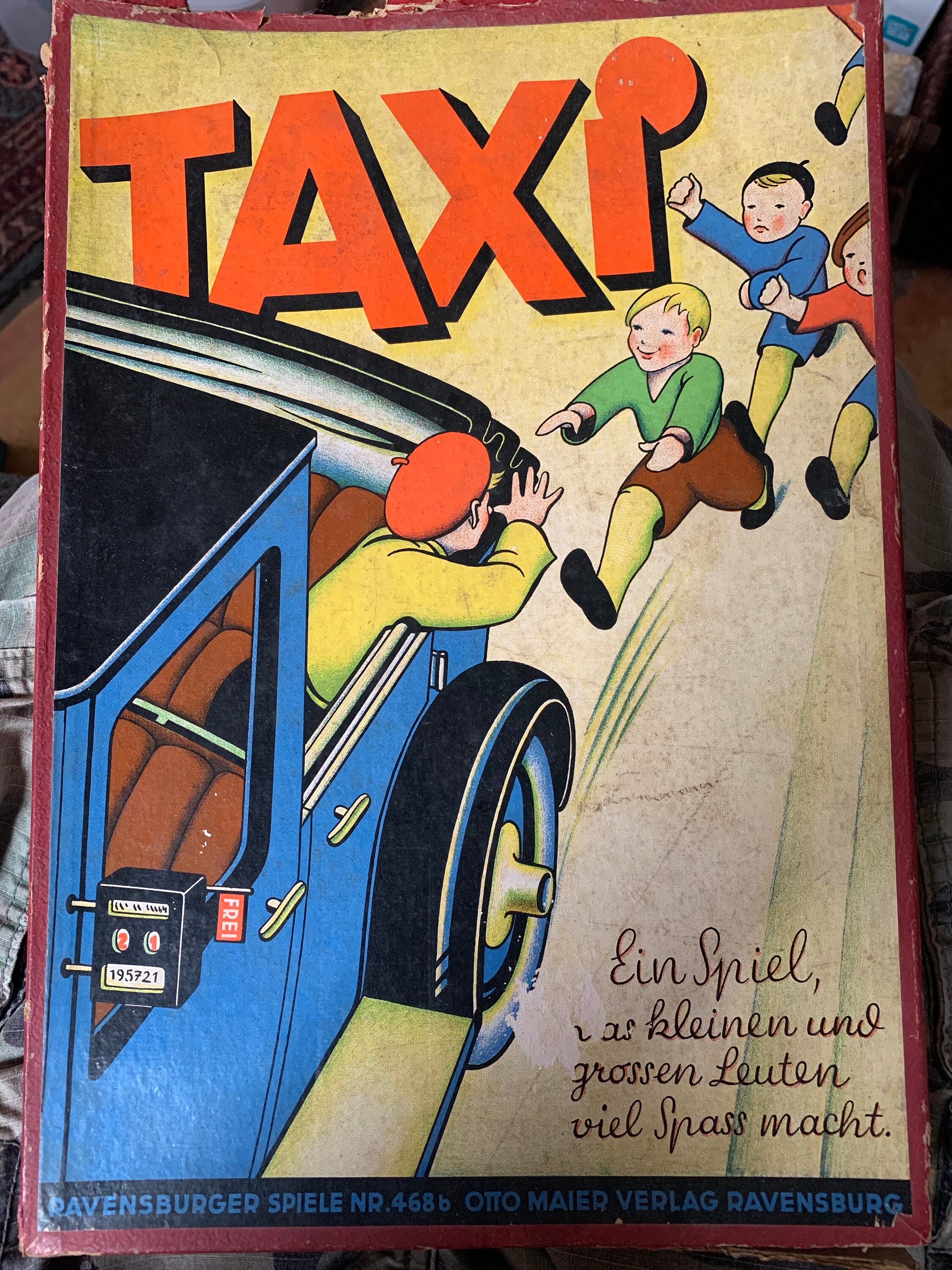 Amazing Antique Taxi Board Game by Ravensburger 1930s - Etsy