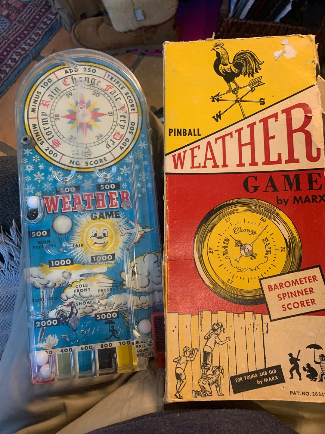 1950s Weather Pinball Game by Marx With Metal Back - Etsy