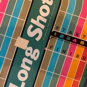Amazing Vintage 1962 Horse Racing Game: Long Shot by Parker Brothers - Etsy