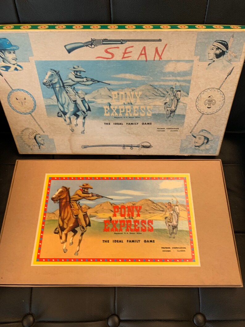 1947 Pony Express Board Game complete - Etsy