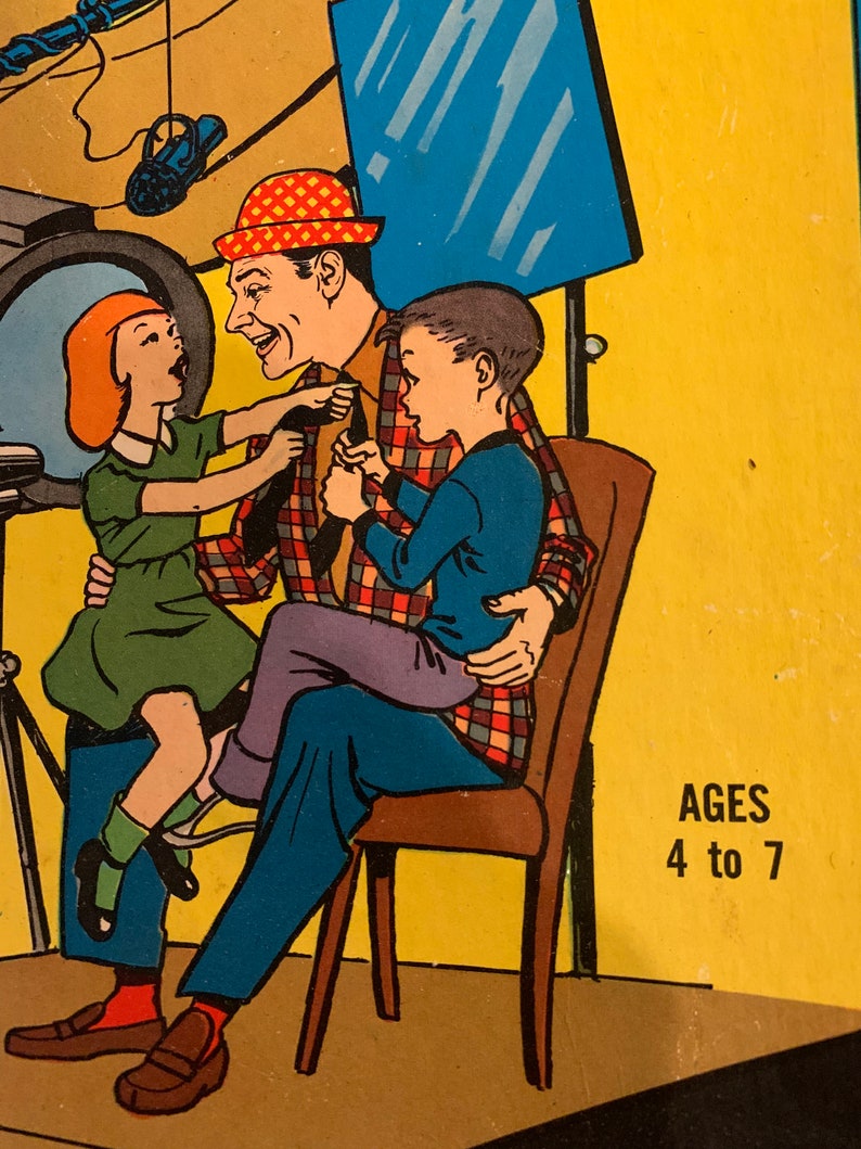 Vintage 1950s Sealed Pinky Lee 3TV Picture Puzzles by Gabriel - Etsy