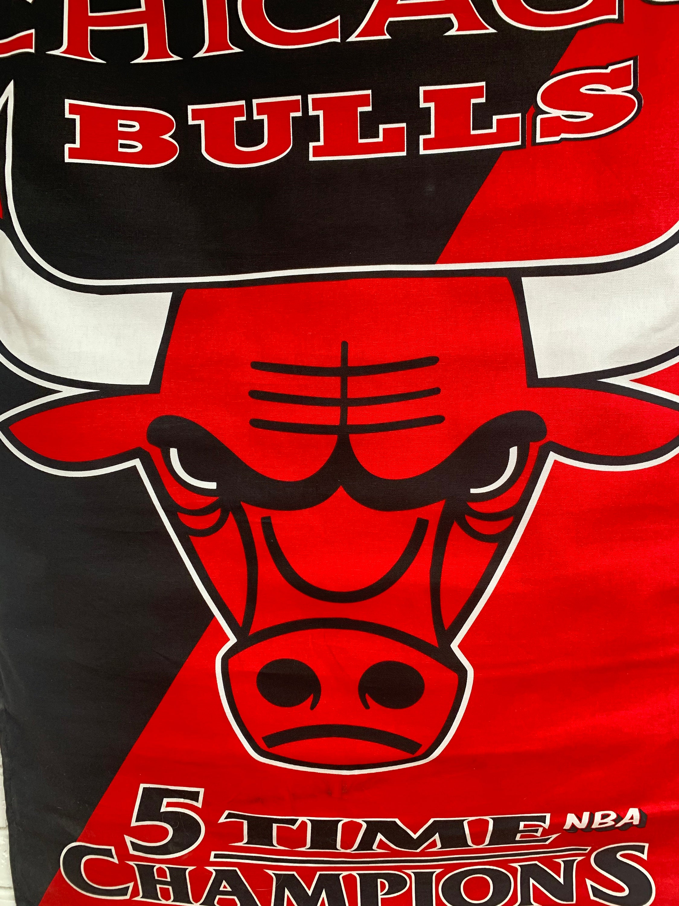 Large Vintage Chicago Bulls NBA Championships Banner - Etsy