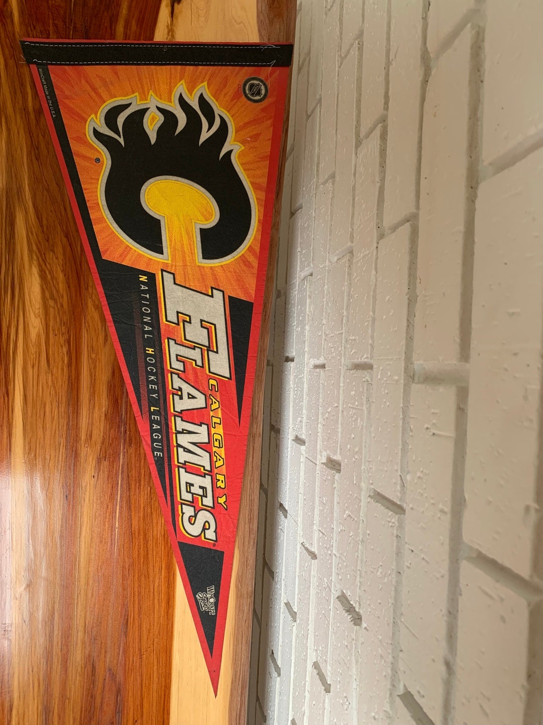 1990s Calgary Flames NHL Felt Pennant - Etsy