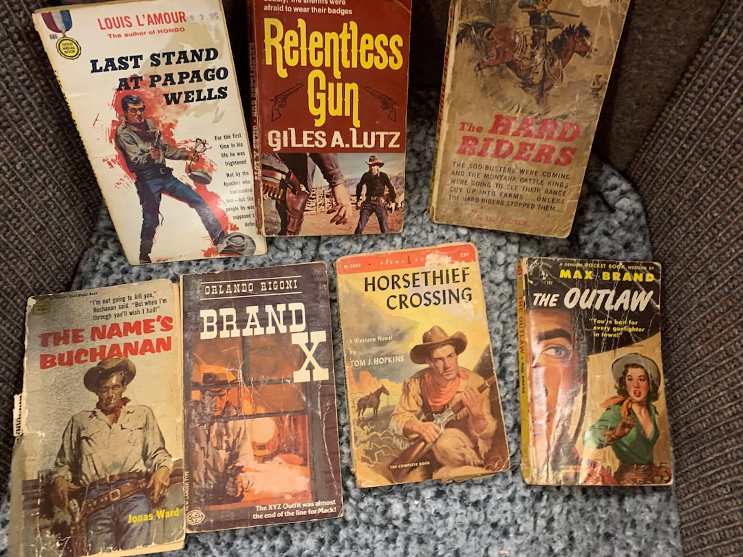 7 1950/60s Western Novels - Etsy