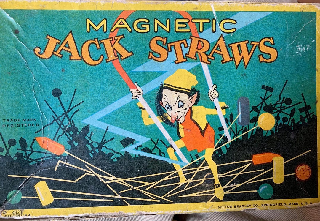 Antique 1920 Magnetic Jack Straws Game - Etsy