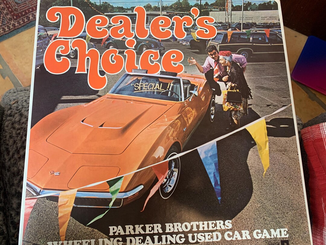 Vintage 1972 Dealer’s Choice Board Game Complete Parker Brothers - Etsy