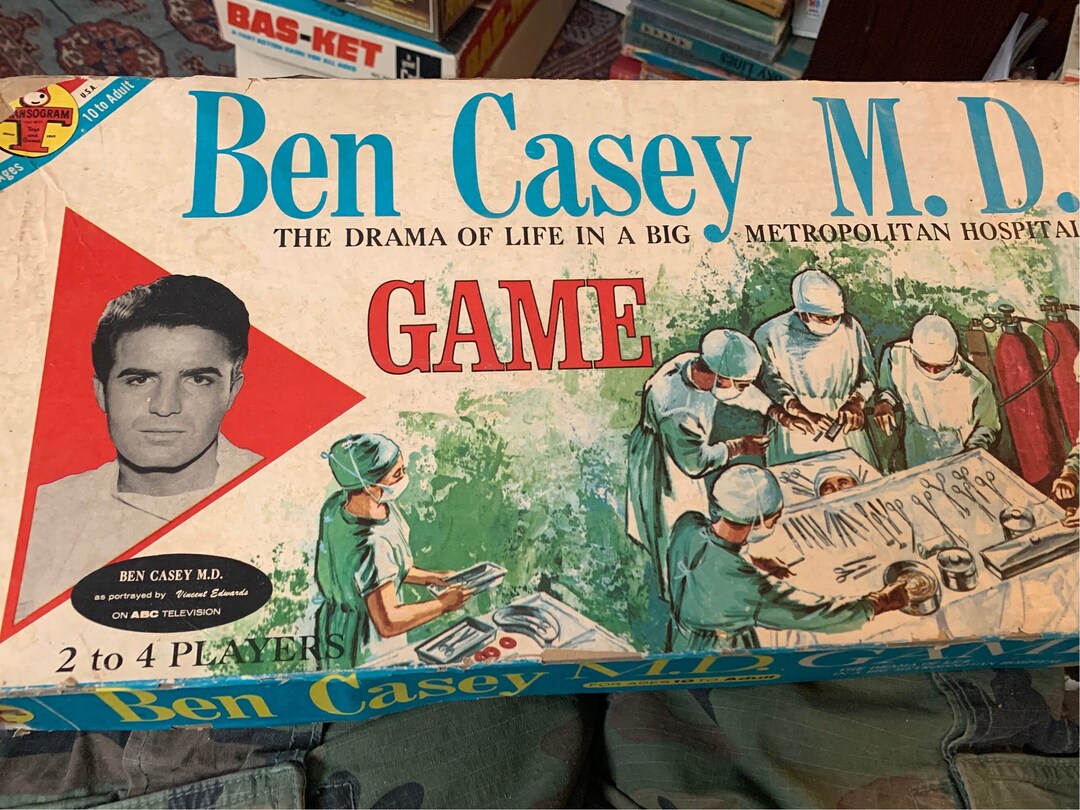 Vintage TV Doctor Dr Ben Casey Board Game by Transogram - Etsy
