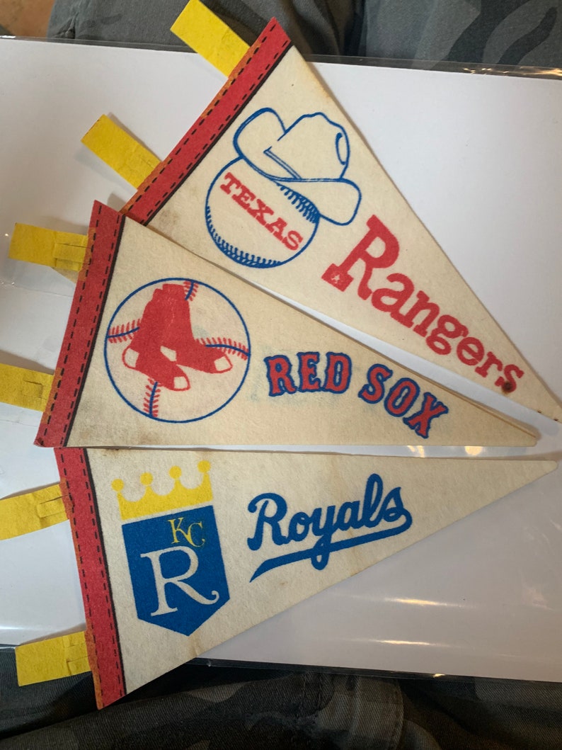 Rare Lot 15 MLB 1970s Mini Felt Pennants - Etsy