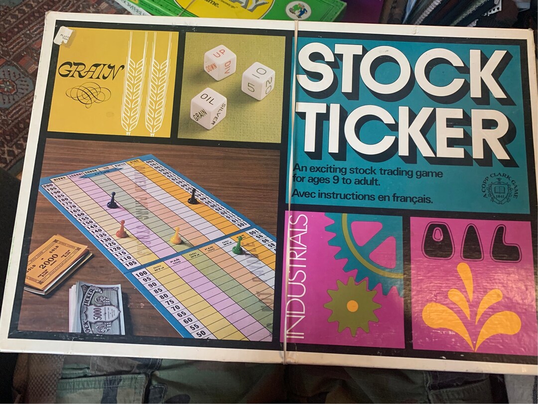 Vintage Rare Stock Ticker Board Game - Etsy