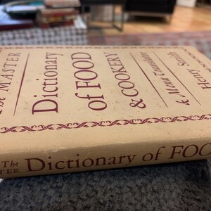 Hard-to-find Classic Cooking Book: the Master Dictionary of Food ...