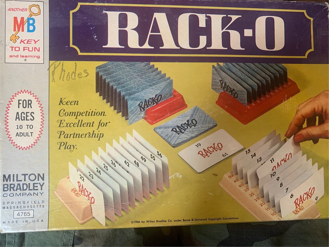 1966 Racko Game by Milton Bradley (complete) - Etsy