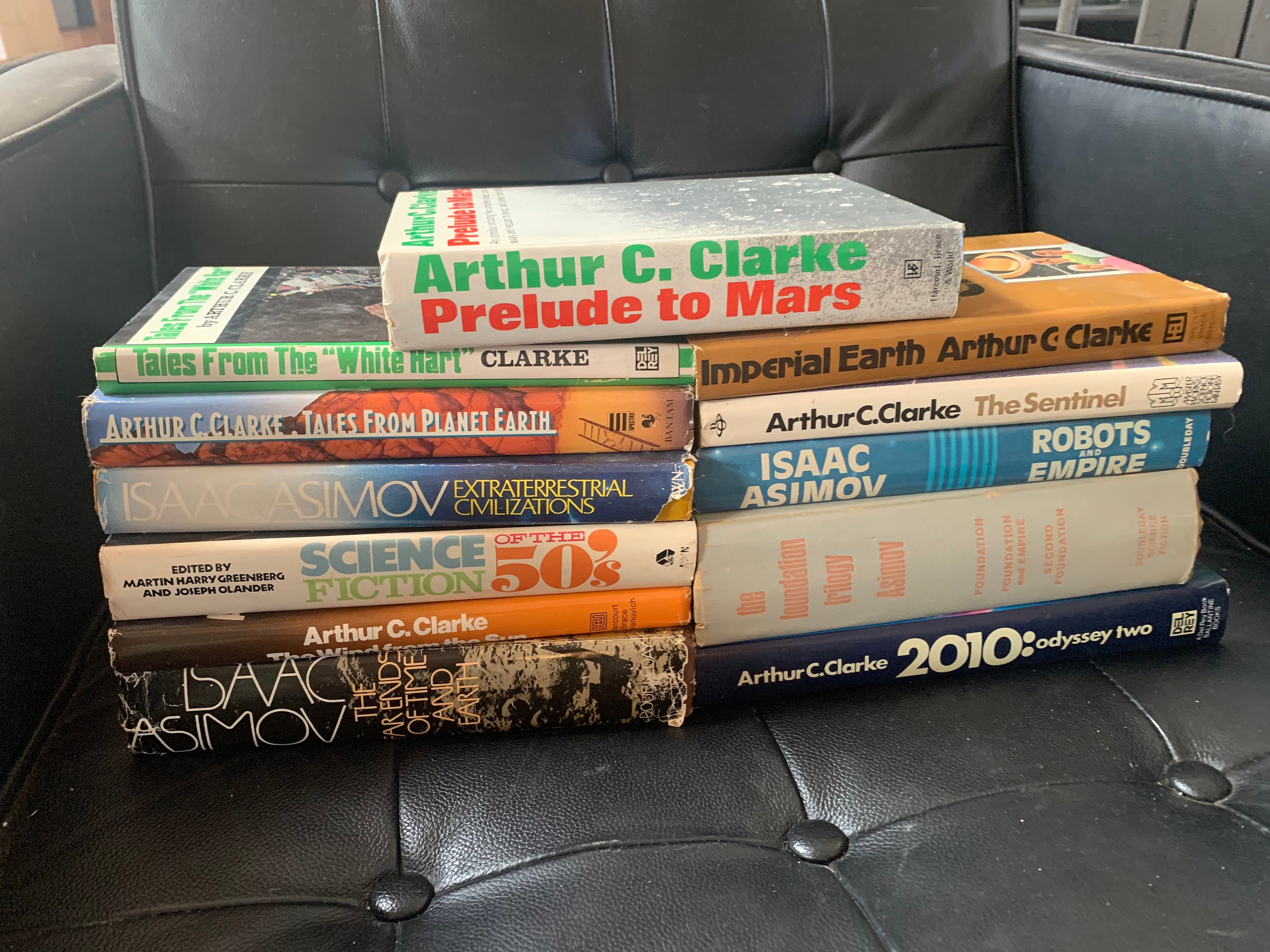 Amazing Dozen Books Arthur C Clarke and Isaac Asimov Science Fiction ...