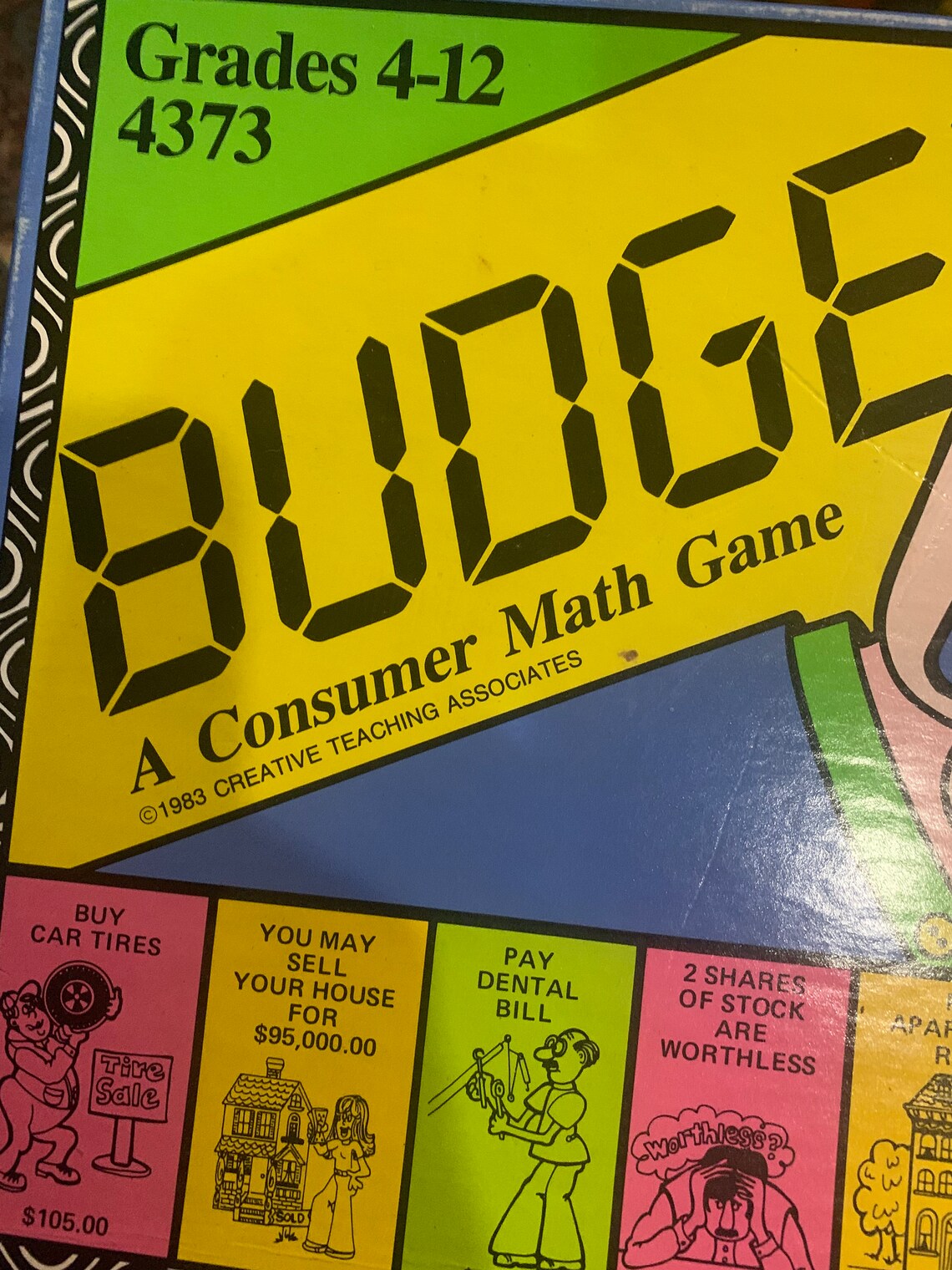 Vintage Budget Board Game A Consumer Math Game Grades 4-12 - Etsy