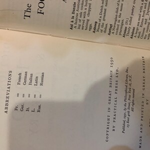 Hard-to-find Classic Cooking Book: the Master Dictionary of Food ...