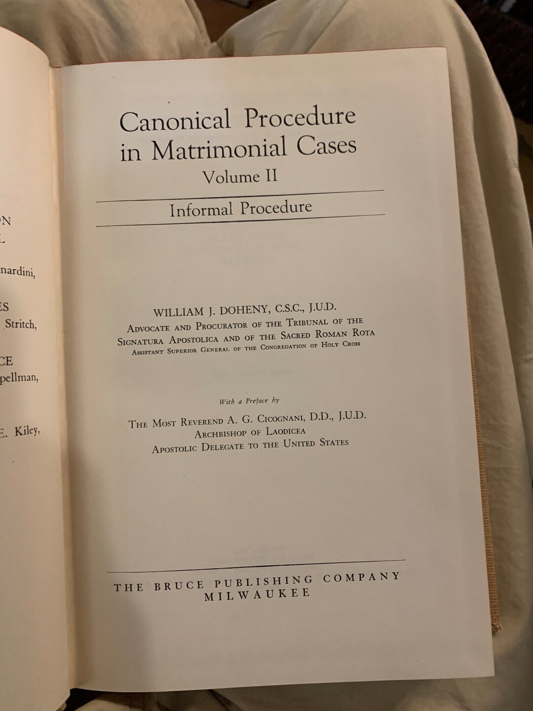 Canonical Procedure in Matrimonial Cases 2 Informal/doheny 1943 - Etsy