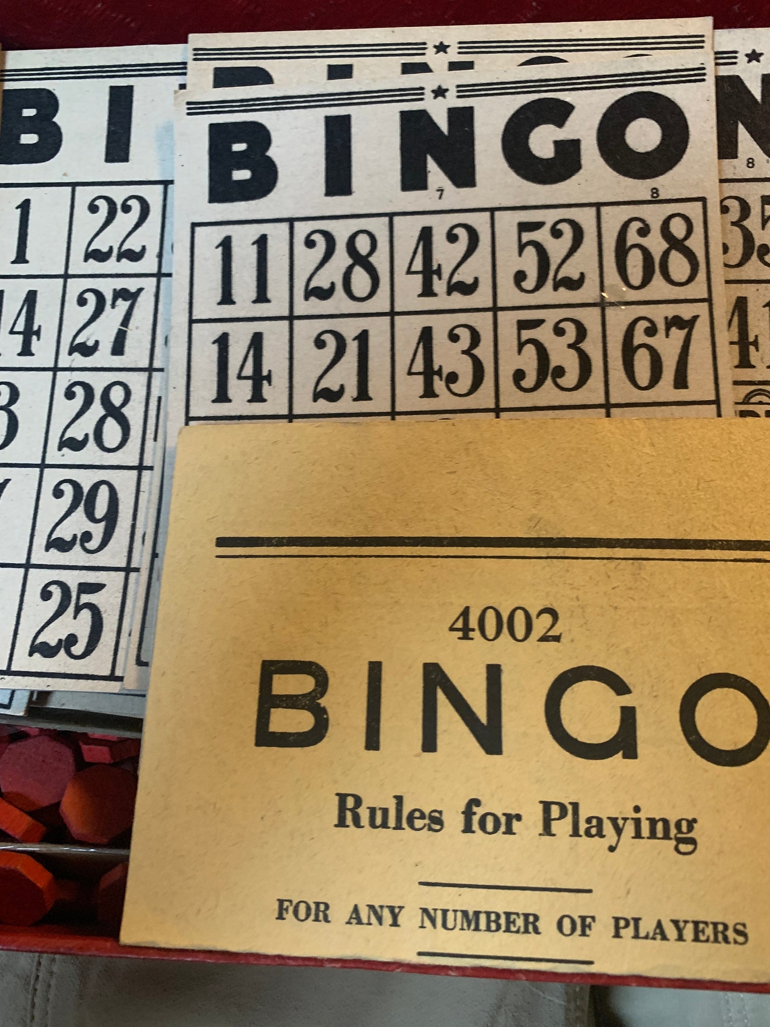 1920s Vintage Antique Bingo Game With 100s of Cards and Embossed ...