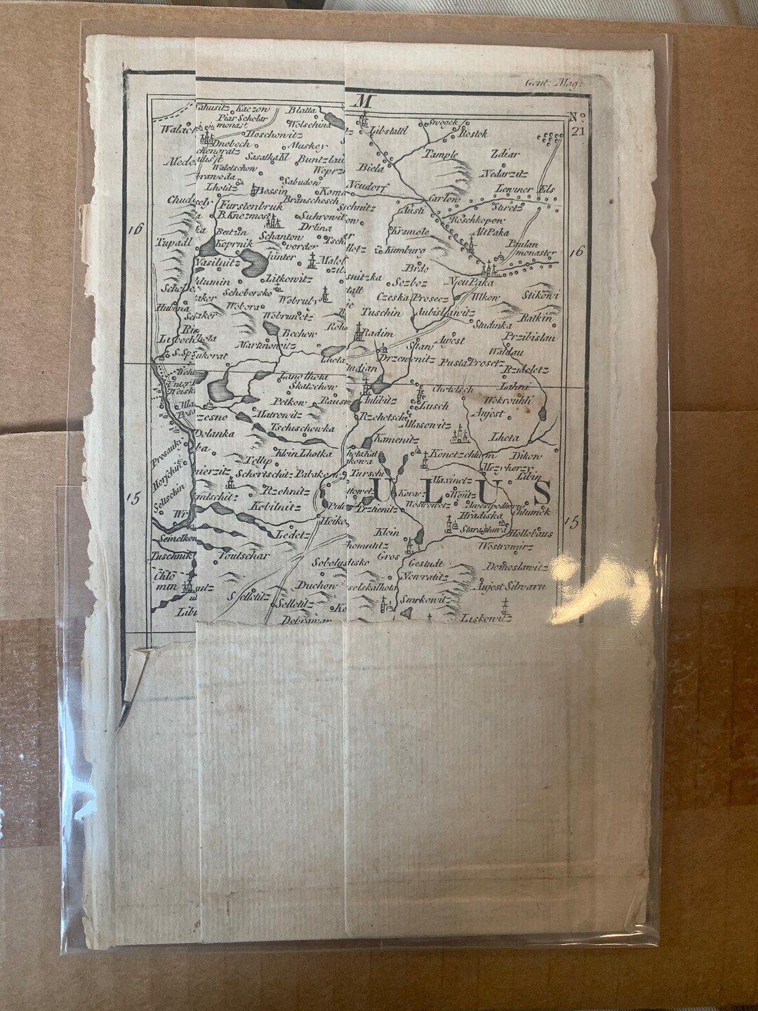 Antique 1760 Original Folding Map Eastern Europe by Cartographer John ...