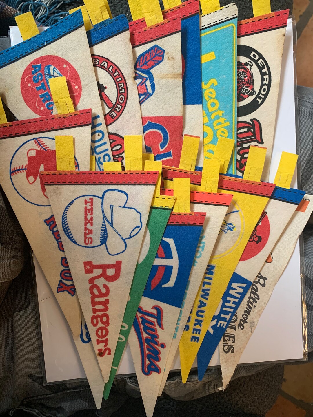 Rare Lot 15 MLB 1970s Mini Felt Pennants - Etsy