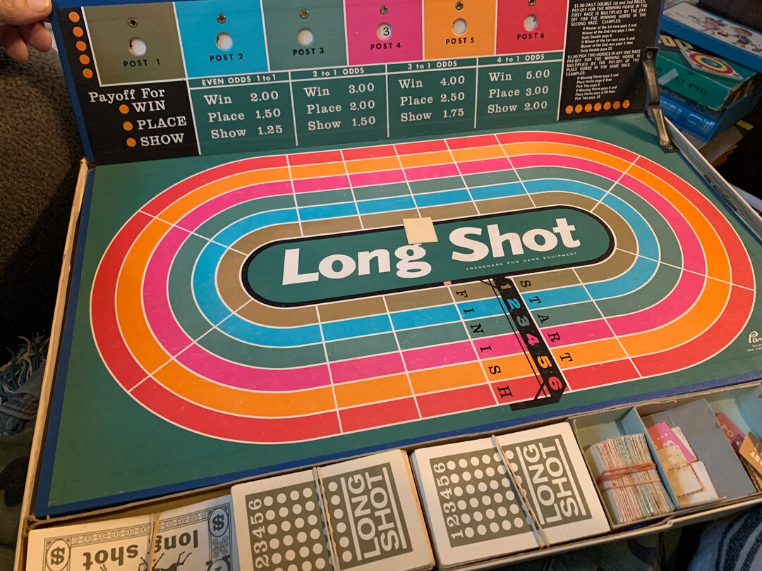 Amazing Vintage 1962 Horse Racing Game: Long Shot by Parker Brothers - Etsy