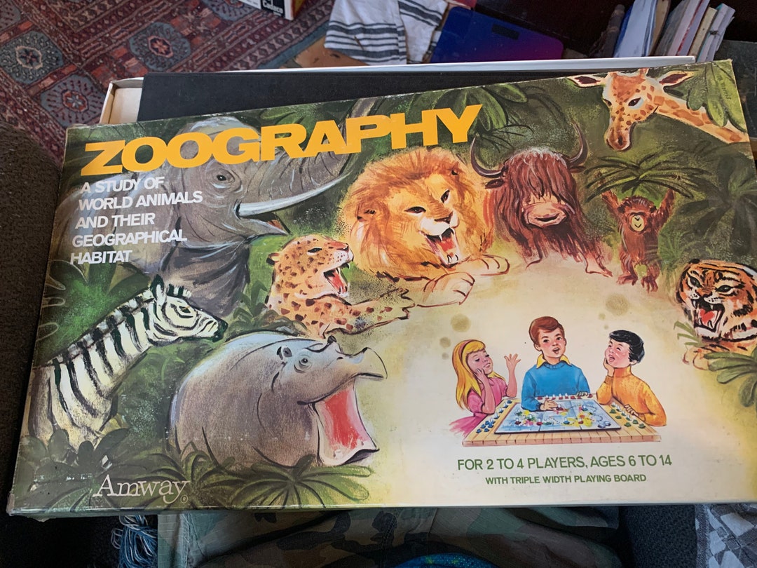 Vintage Rare Zoography Game by Amway 1972 - Etsy