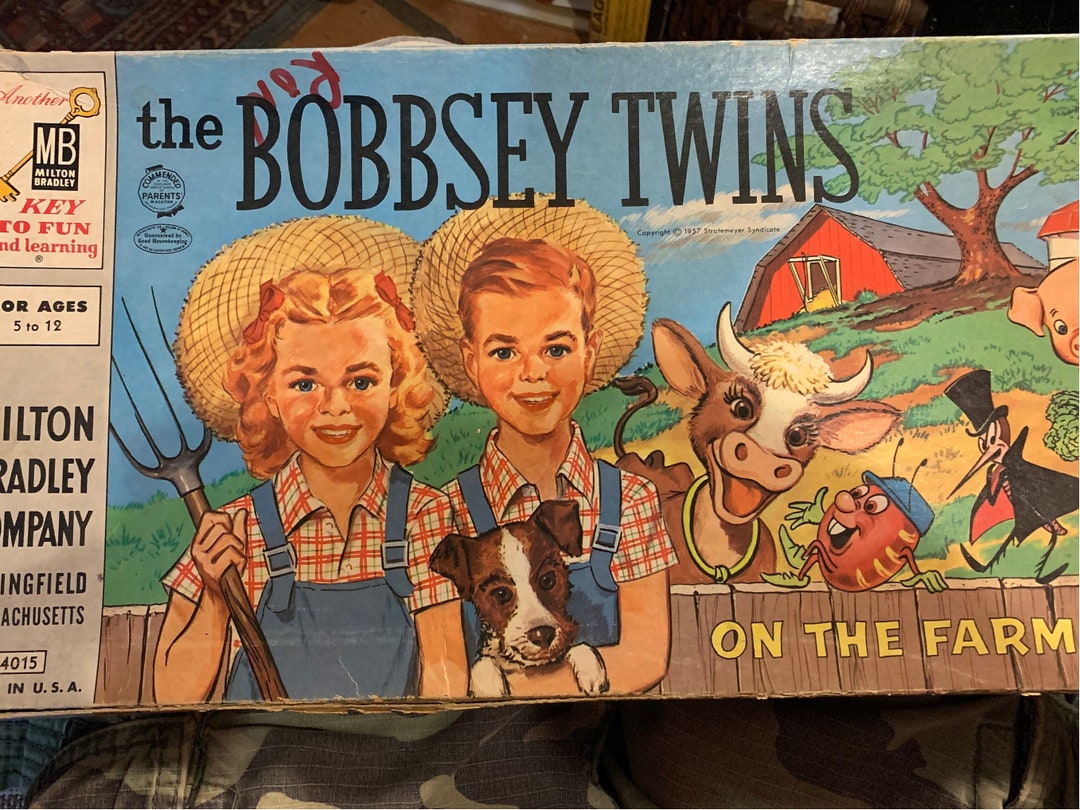 Vintage the Bobbsey Twins Board Game Milton Bradley on the Farm - Etsy