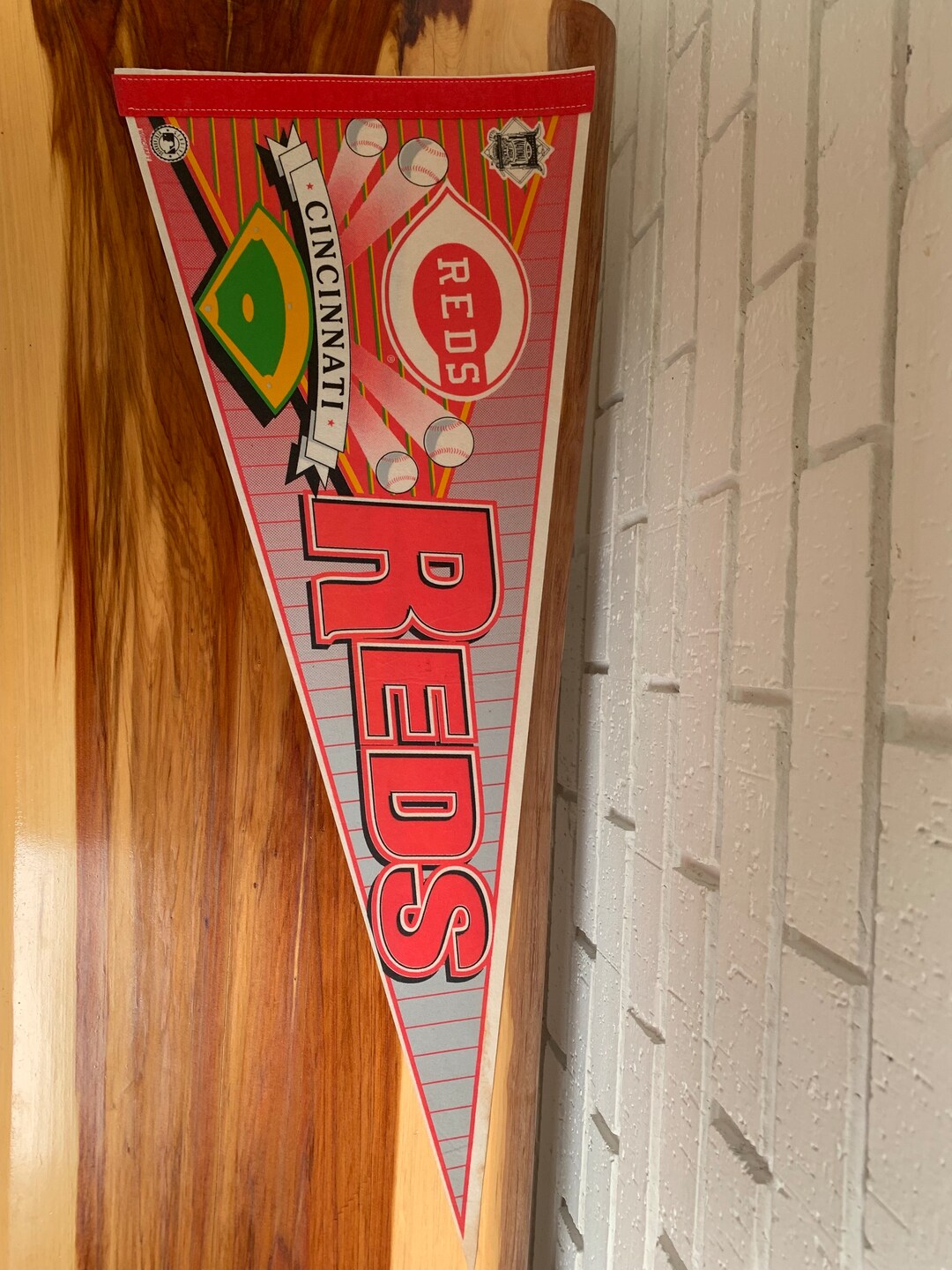 1990s Cincinnati Reds MLB Felt Pennant - Etsy