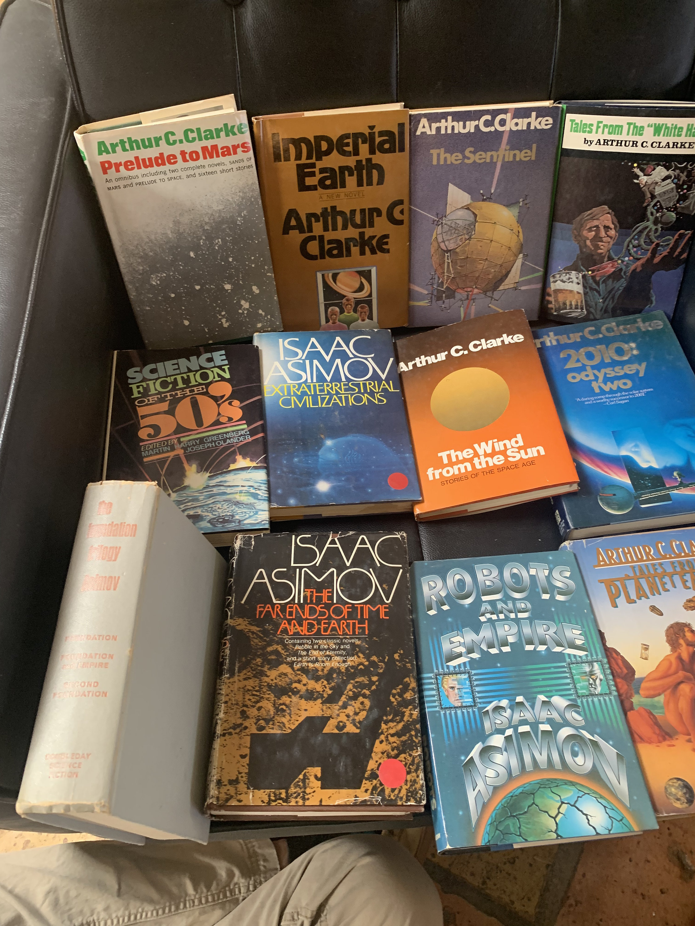 Amazing Dozen Books Arthur C Clarke and Isaac Asimov Science Fiction ...