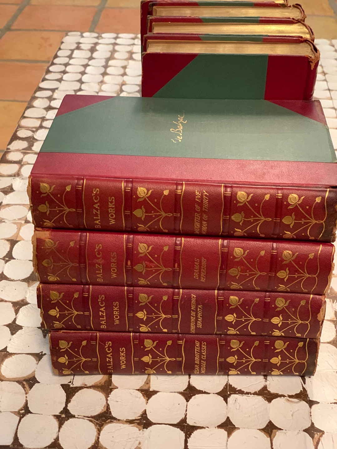 1900 Set of 9, Works of Honore De Balzac - Etsy
