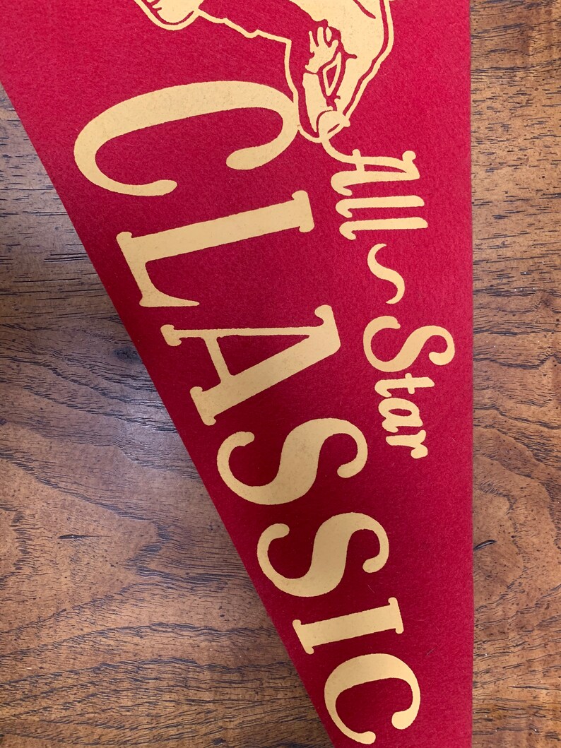 1950s Red with Gold Trim All-star Classics Football Pennant - Etsy