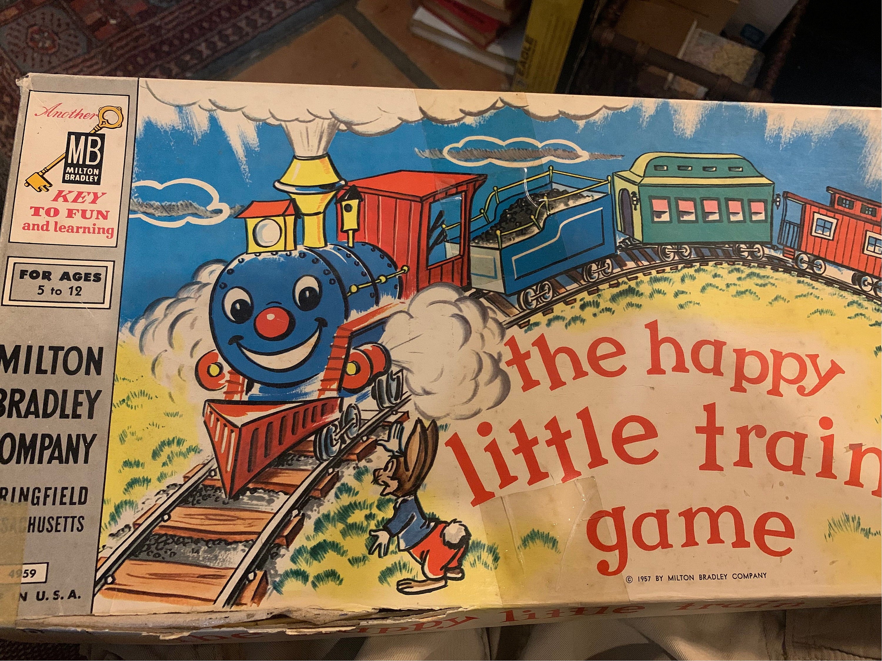 1957 Happy Little Train Game Milton Bradley - Etsy