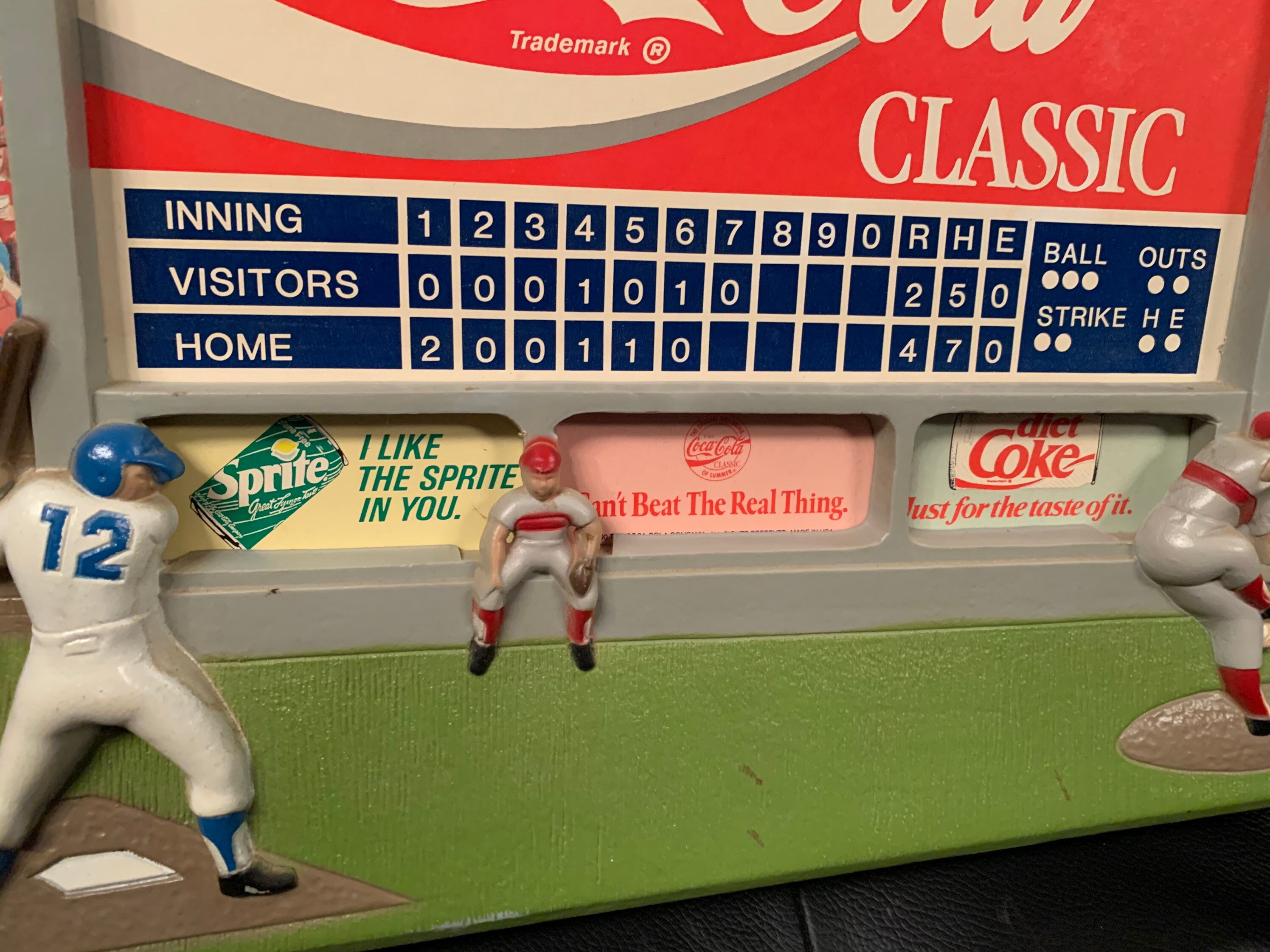Vintage Baseball Coca-cola Clock 1991 Battery Clock - Etsy
