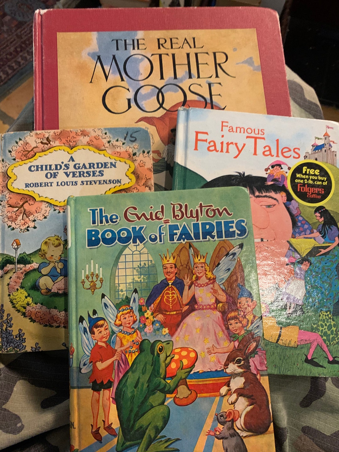 Vintage Colorful Storybooks for Kids: Mother Goose, Fairy Tales ...