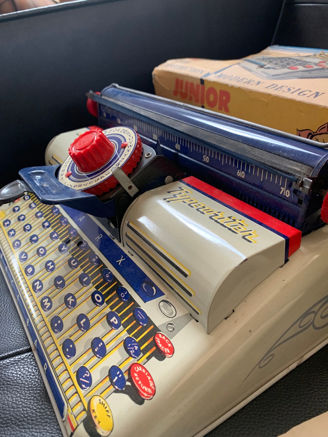 Vintage 1950s Junior Tin Litho Typewriter by Louis Marx, in Box - Etsy