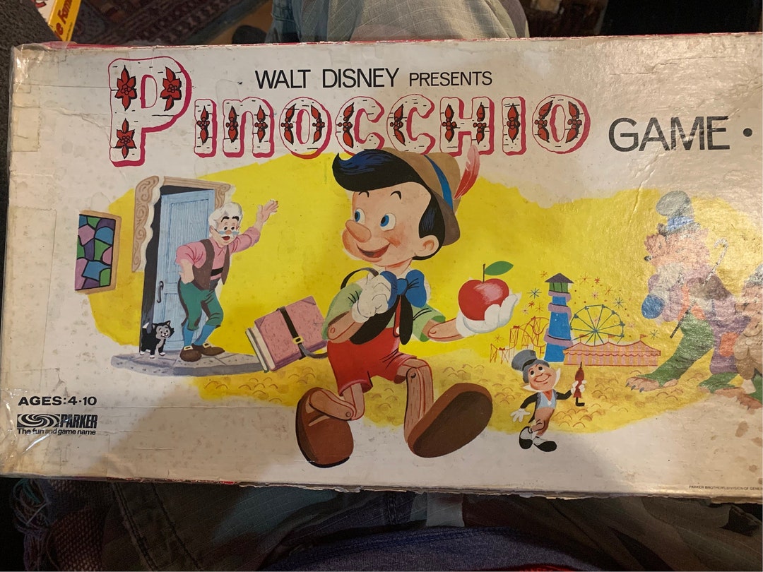 Vintage 1971 Pinocchio Board Game by Walt Disney Parker - Etsy