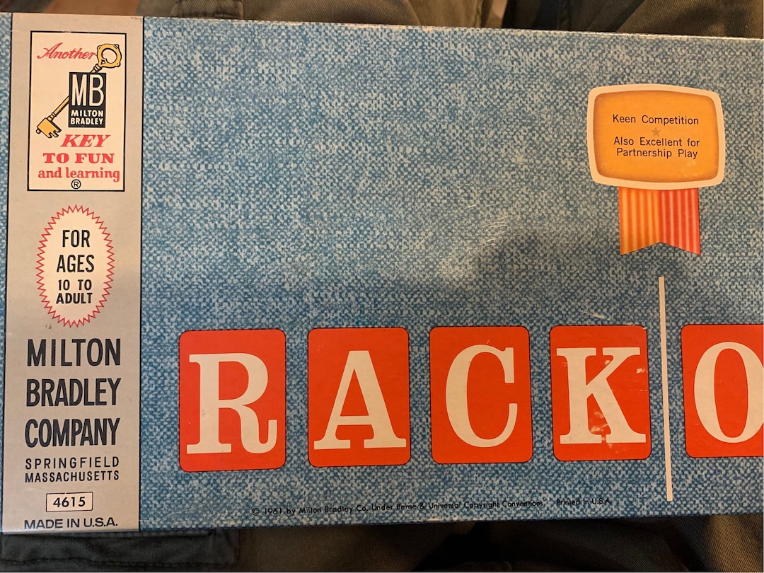 1961 Racko Game Milton Bradley Complete - Etsy