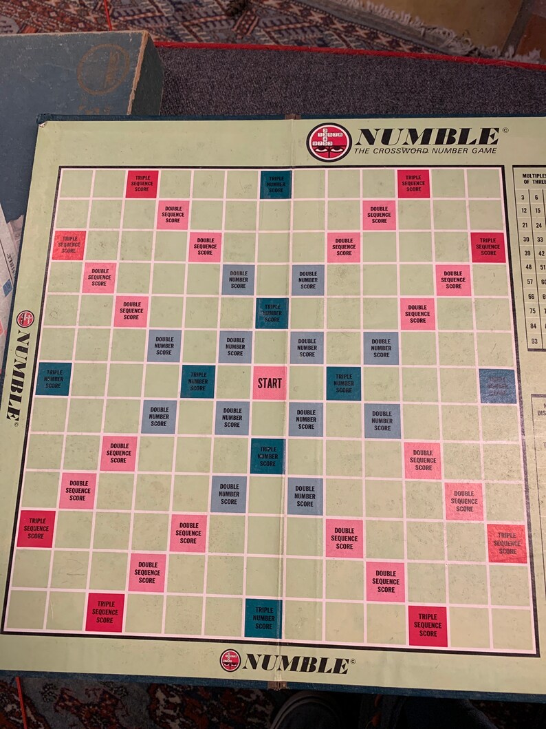 1965 Numble, the Cross-numbers Game by Mag-nif - Etsy