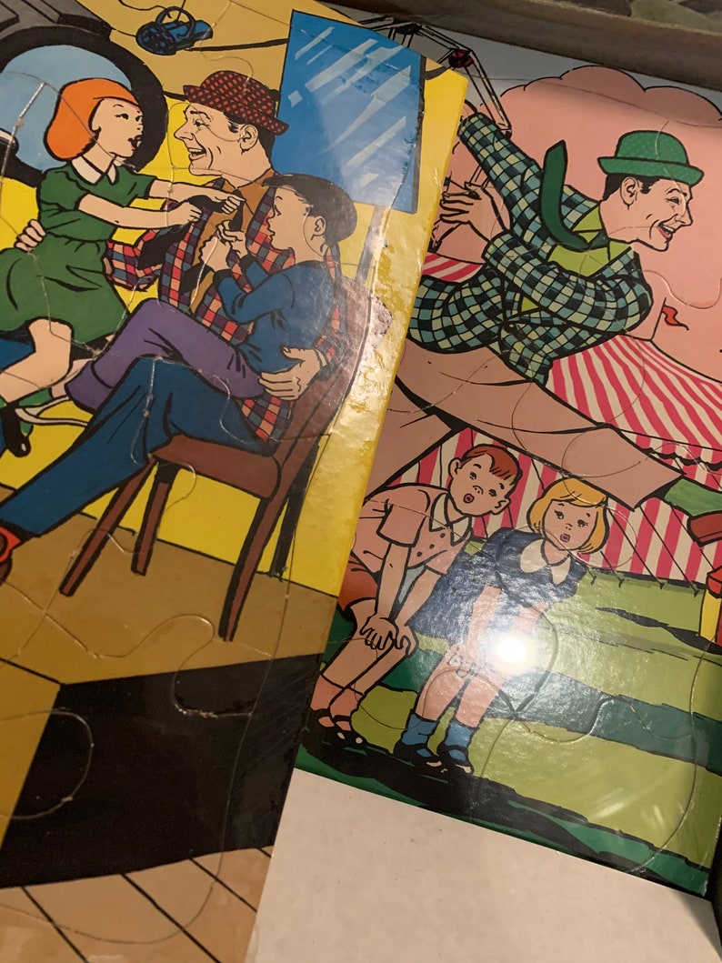 Vintage 1950s Sealed Pinky Lee 3TV Picture Puzzles by Gabriel - Etsy