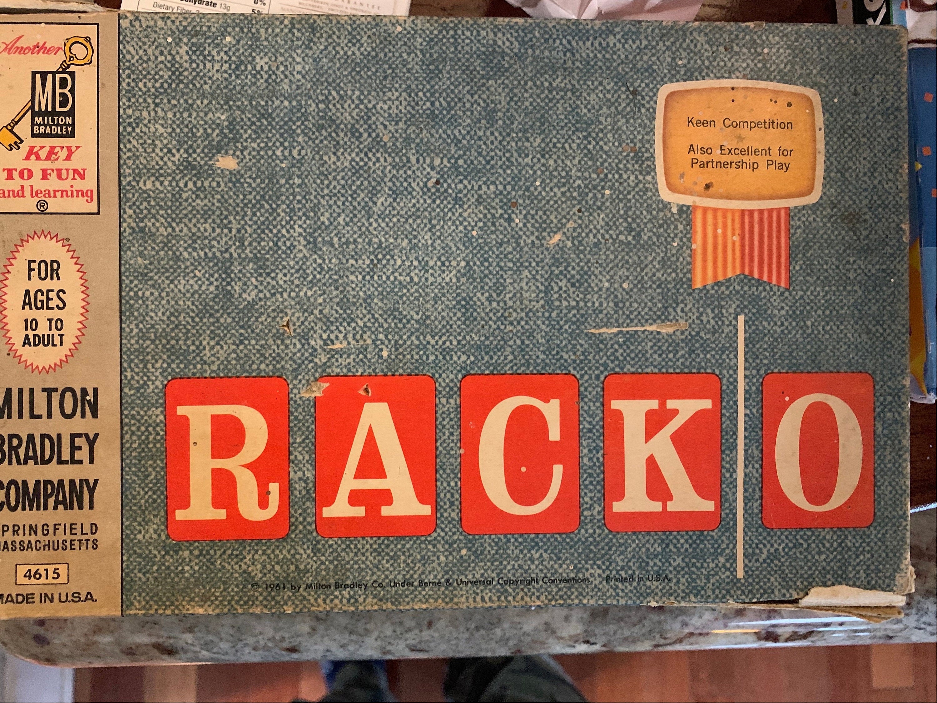1961 Racko Game Milton Bradley Complete - Etsy