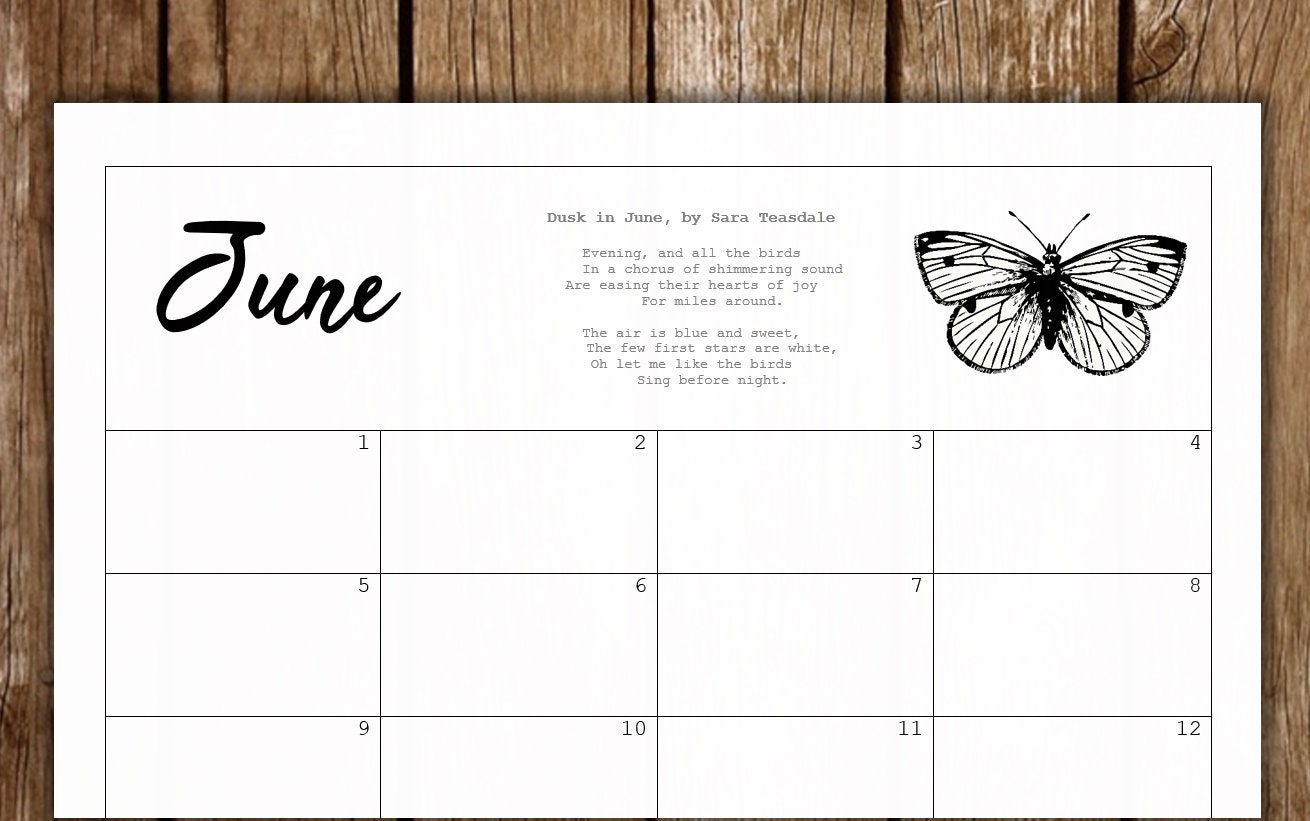 Calendar of Firsts DIGITAL DOWNLOAD Nature Diary Journal - Etsy