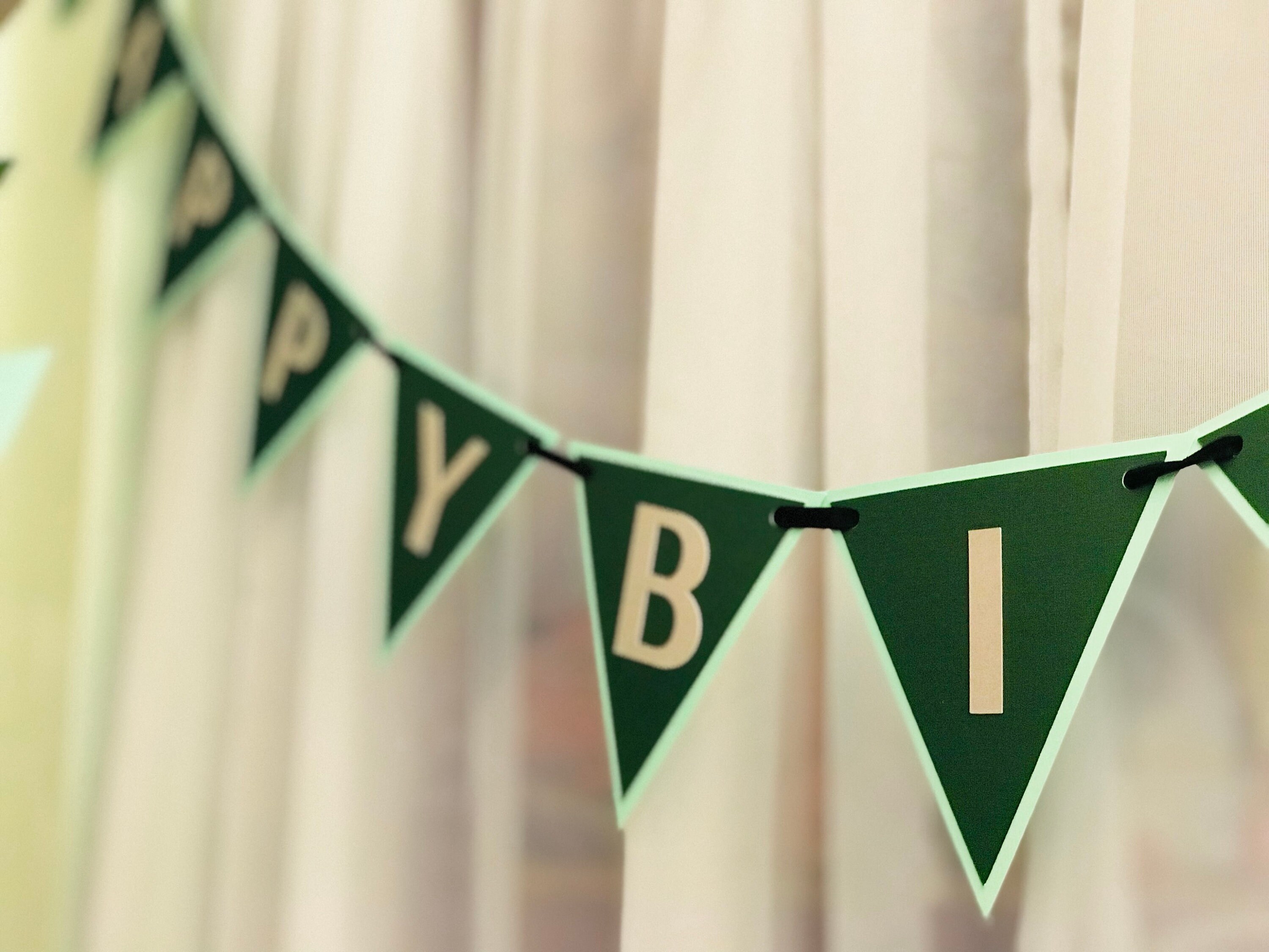 Modern Triangle Birthday Banner Acute Triangle Happy - Etsy UK