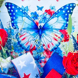 Patriotic 4th of July Independence Day Memorial Military Red White Blue ...